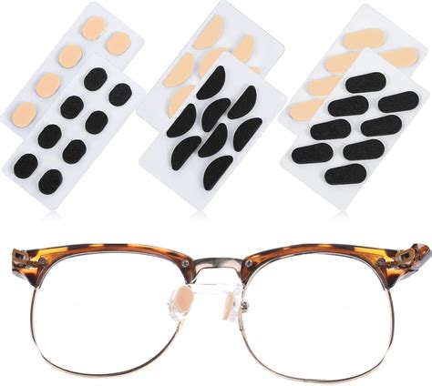 24 Pairs Glasses Nose Pads Stick On 3 Styles Anti Slip Soft Foam Nose