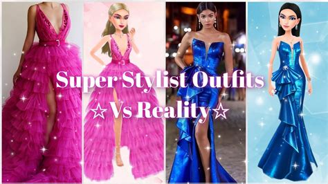☆super Stylist Outfits Vs Real Life Superstylistgame Youtube