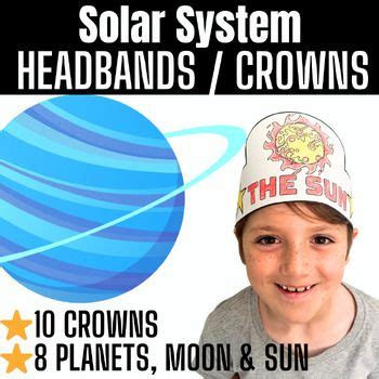 Solar System Space Planet Headband Crown Hats Planets Solar System