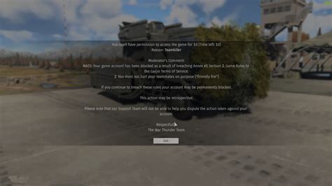 Team Killing Policy Follow Up Thread General Discussion War Thunder — Official Forum