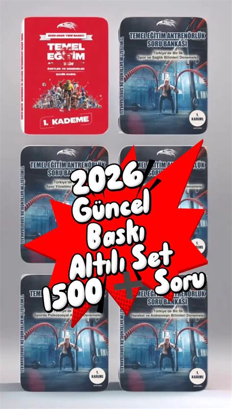 1 Kademe 6lı Set Tüm Dersler 1500 Soru
