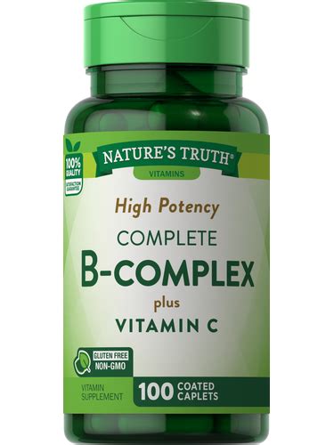Natures Truth Vitamin B Complex Vitamin C 100 Tablets Nahdi