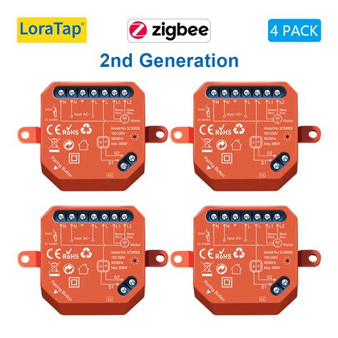 Loratap Zigbee โมดูลสวิทช์ชัตเตอร์สำหรับไฟฟ้ามอเตอร์ม่านตาบอด Tuya