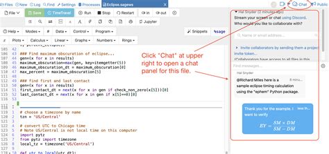 Chatrooms — Cocalc Manual Documentation