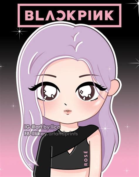 Draw So Cute Blackpink Blackpink Cartoon Drawing Black Pink Members