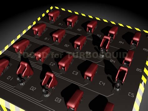 3d Switch Panel Model