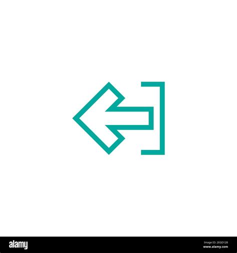 Exit Or Logout Log Off Icon Isolated On White Blue Left Squared Arrow With Bracket Sign Out