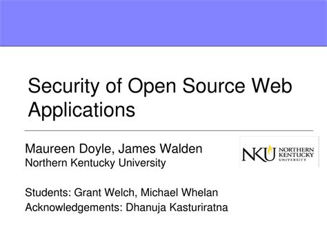 Ppt Security Of Open Source Web Applications Powerpoint Presentation