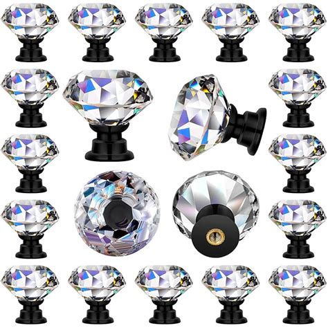 Buy Hotop Cabinet Knobs Drawer Knobs Crystal Knobs Glass Cabinet Knobs
