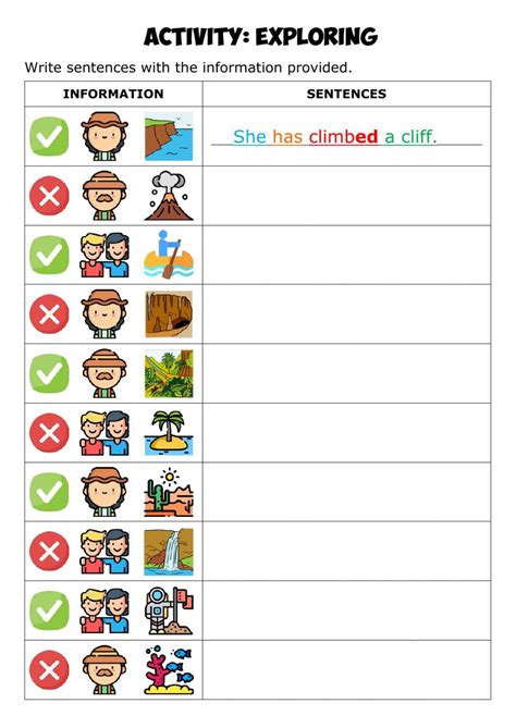 Present Perfect Simple Regular Verbs Worksheet Regular Verbs Verb