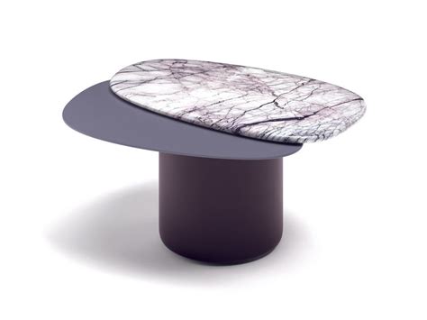 Splash Wooden And Marble Coffee Table For Living Room By Natuzzi Italia
