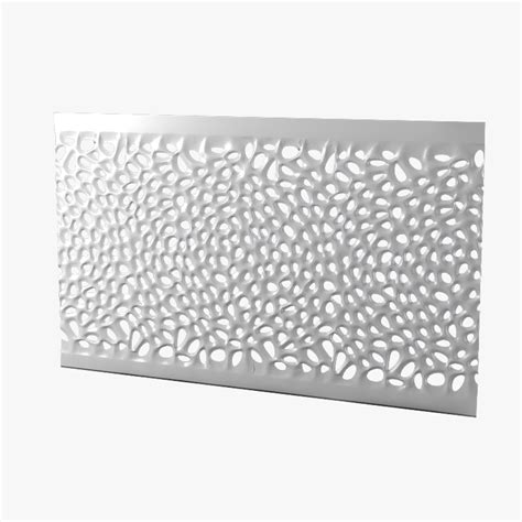 3d Model Perforated Wave Wall Panel