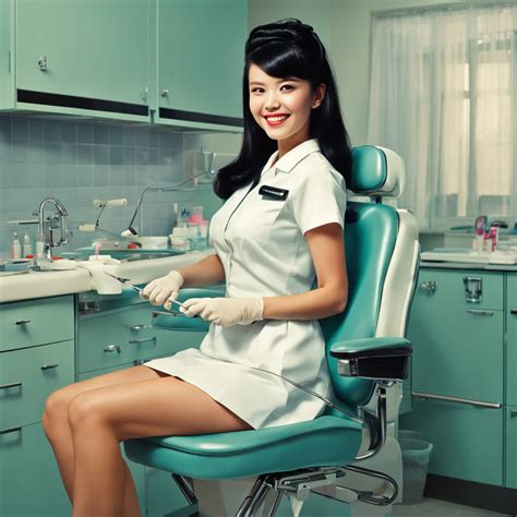 Sexy Dental Nurse Shiny Black Hair In Flip Dew By Pvcdentalnurse On