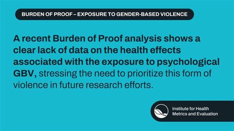 A Recent Burden Of Proof Analysis Examined Physical Sexual And