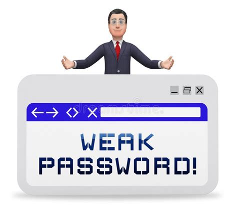 Weak Password Bomb Shows Online Vulnerability And Internet Threat 3d