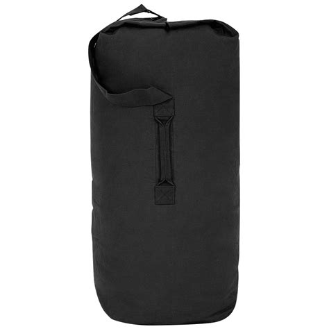 Highlander Heavyweight Canvas Kit Bag 14 Black Military Kit