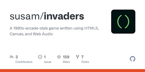 Github Susaminvaders A 1980s Arcade Style Game Written Using Html5