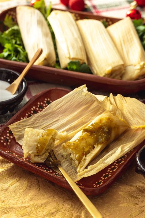 Chicken Tamales With Salsa Verde