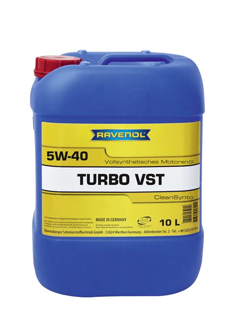 Моторное масло RAVENOL VST SAE 5W-40 (10л): цена, описание, отзывы