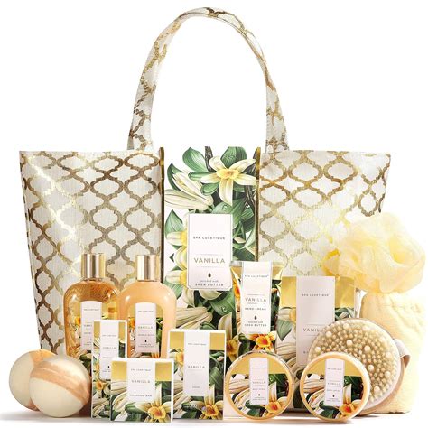 Spa Luxetique T Basket For Women Vanilla Scent Spa Kit