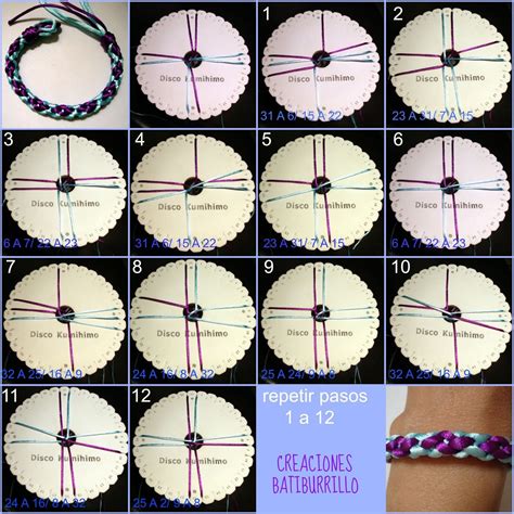 CREACIONES BATIBURRILLO: KUMIHIMO XXXVII-BIS:CORDÓN REDONDO ROMBOS Y ...