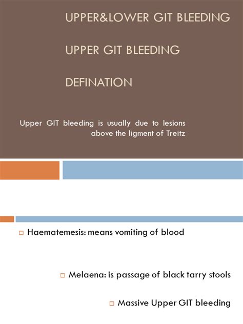 Upper And Lower Gi Bleeding Overview Pdf Colonoscopy Ulcerative