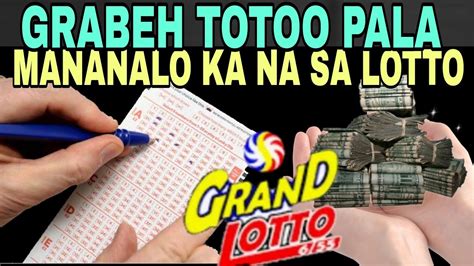 Grabeh Totoo Pala Mananalo Ka Na Sa Lotto Youtube