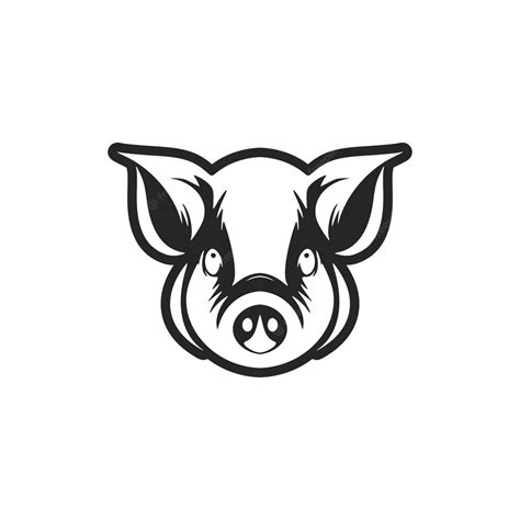 Premium Vector Elegant Bandw Pig Vector Logo To Add Sophistication To