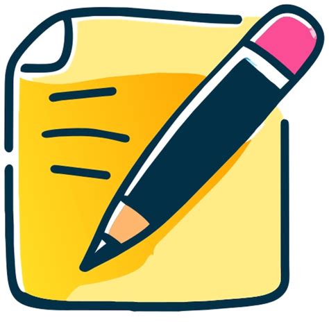 Premium Vector Pencil Icon Doodle Offset Fill