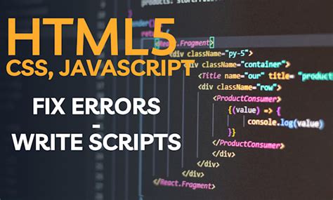 Fix Errors And Write Scripts In Html Css And Javascript By