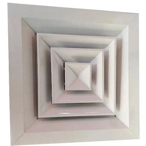 Powder Coated Hvac Duct Alluminium Air Diffuser For Commercial Shape