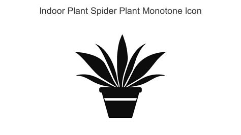 Indoor Plant Spider Plant Monotone Icon In Powerpoint Pptx Png And Editable Eps Format PPT Template