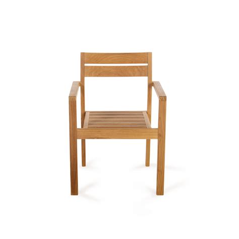 Teak Outdoor Elli Stacking Patio Chairs Teak Jepara Furniture