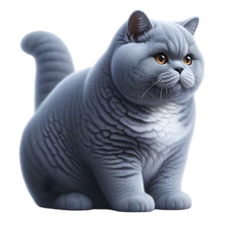 Gray Cat Sitting Isolated From Background 47553454 Png