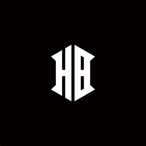 Hb Logo Monogram With Shield Shape Designs Template 20696720 Vector Art At Vecteezy