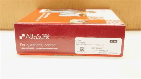 Caredx 379809 Allosure Laboratory Specimen Collection Kit X Box Of