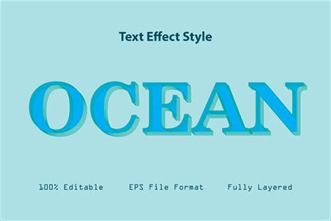 EPS Vector Editable Text Effects On Behance