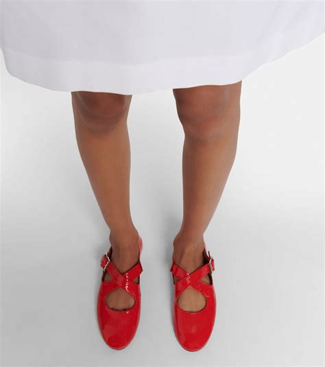Alaïa Patent Leather Ballet Flats AlaÏa