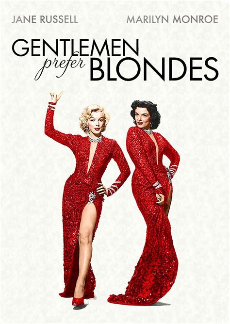 Gentlemen Prefer Blondes 1953 Red And Black Old Hollywood Movie