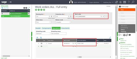 Customization On Load Wip Inquiry Sage X3 Tips Tricks And Components