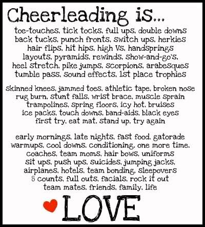 Inspirational Cheerleading Poems And Quotes Quotesgram