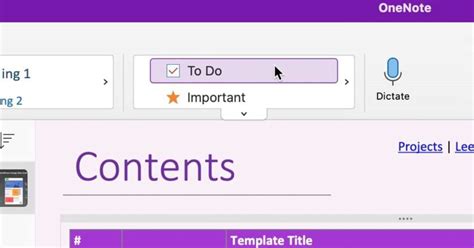 Transforming Your Work Flow With Onenotes To Do Lists Onenote Templates