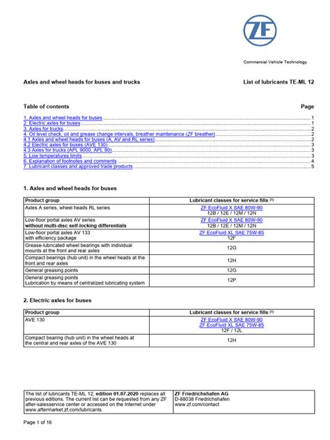 Lol Te Ml 12 En Pdf Motor Oil Oils
