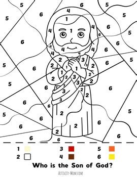 Bible Color By Numbers By The Activity Mom Teachers Pay Teachers