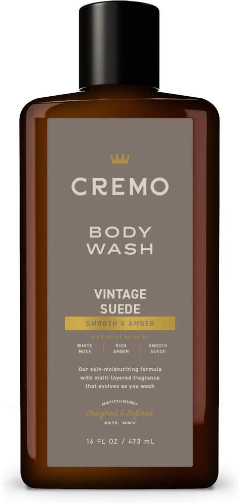 Cremo Body Wash Men A Vintage Suede With Notes Of White