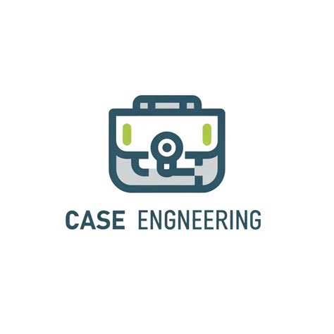 Logo Design For Case Engineering Professional Briefcase Symbol In A