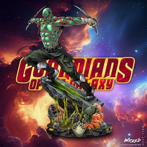 Drax Comic Sculpture 3d Print Model Download Free