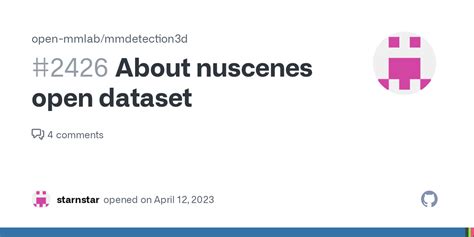 about nuscenes open dataset · issue 2426 · open mmlab mmdetection3d
