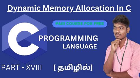 Dynamic Memory Allocation In C Coding Programminglanguage