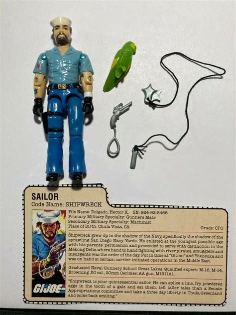 Vintage Gi Joe 1985 Shipwreck Complete With File Card 57421992